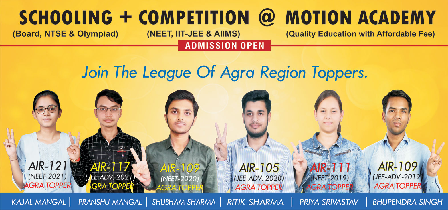 Motion Academy – Agra’s best IIT/JEE / NEET AIIMS Coaching & Top IIT ...